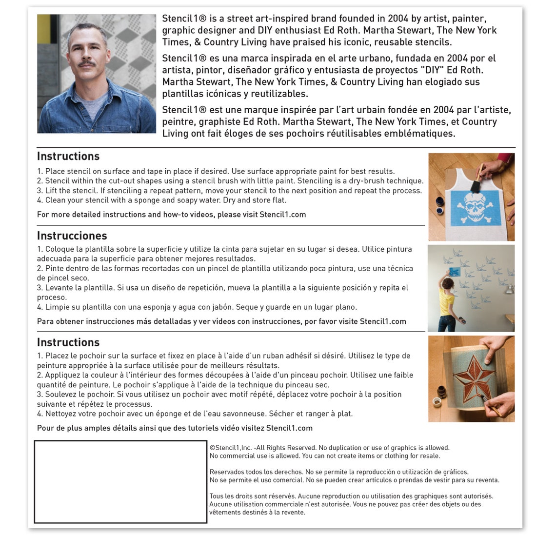 Start Rows Pattern Stencil Reusable Craft & DIY Stencils | Etsy