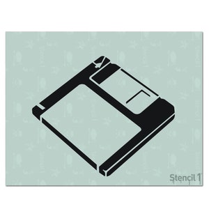 Floppy Disc Stencil - Reusable Craft & DIY Stencils - S1_01_63 - 8.5" X ...