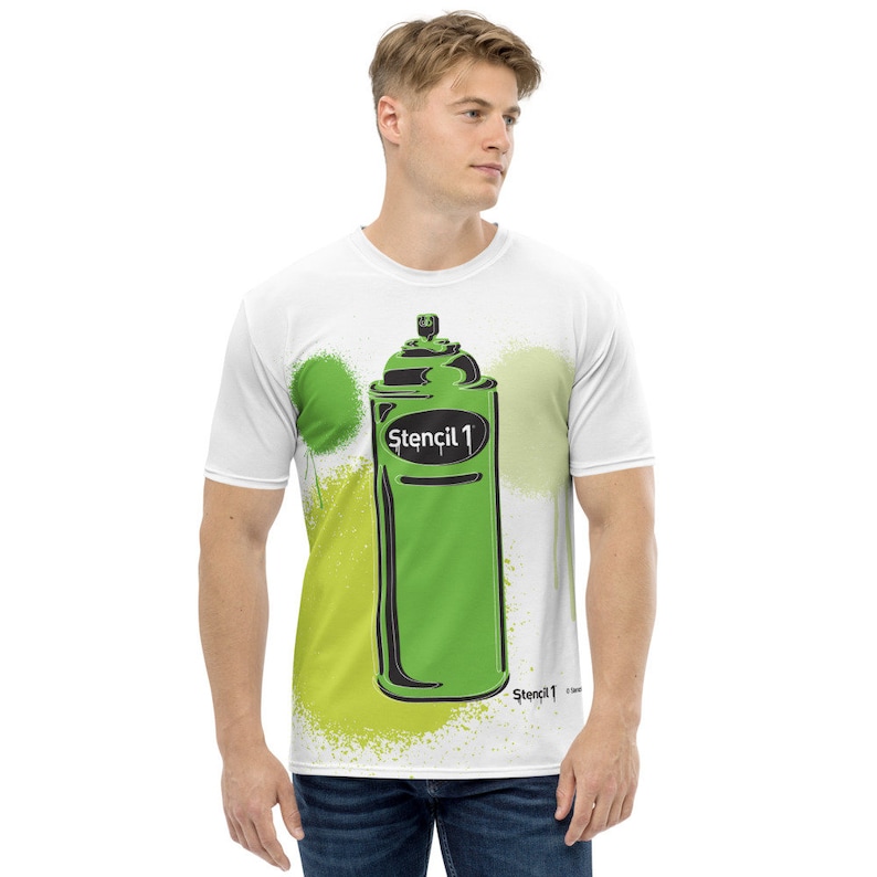 Enlarged Print Spray Can Tee Urban T-shirt Retro - Etsy