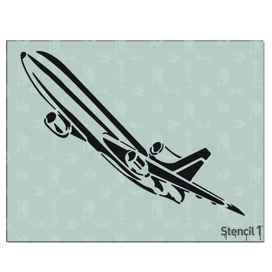 Airplane Stencil - Reusable Craft & DIY Stencils - S1_01_49 - 8.5" X 11 ...