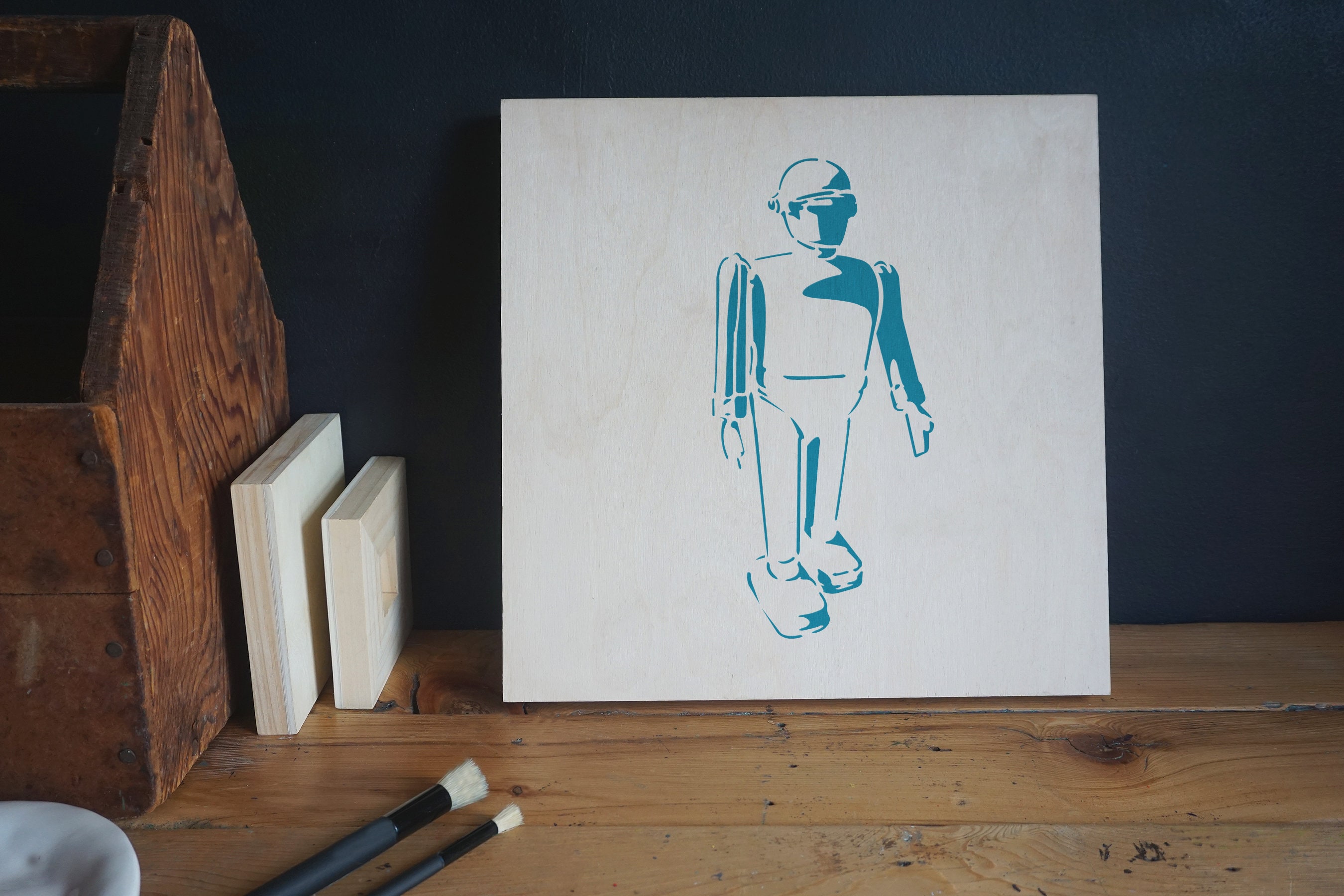 Robot Stencil Artesanía reutilizable & Plantillas diy - Etsy España
