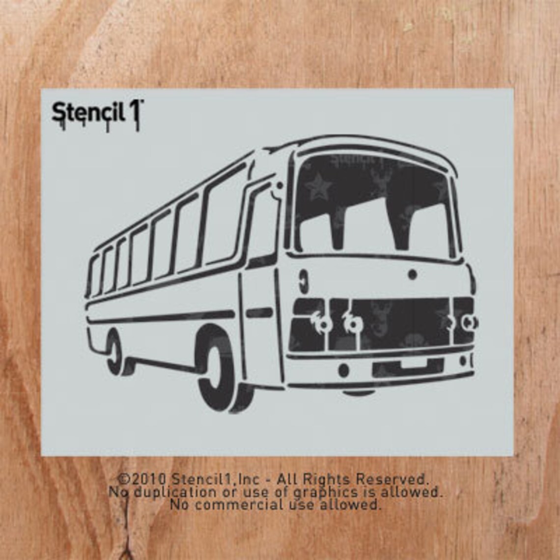 Retro Bus Stencil Reusable Crafts & DIY Stencils S1_01_43 - Etsy