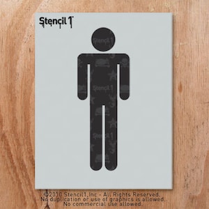 Male Stencil - Reusable Craft & DIY Stencils - S1_01_35 - by Stencil1 ...