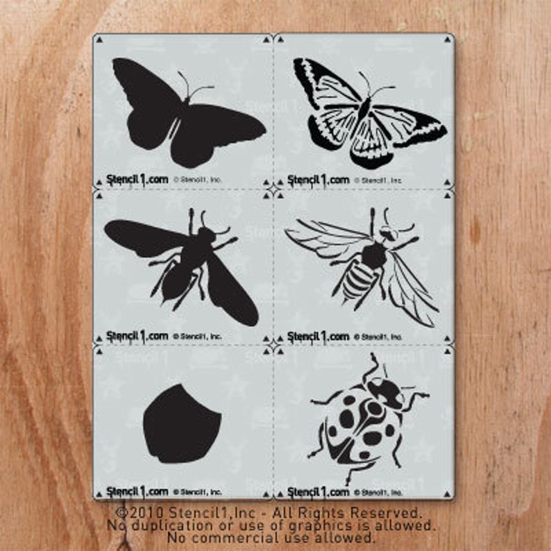 Bugs Stencil 3-pack Two-layers - Etsy