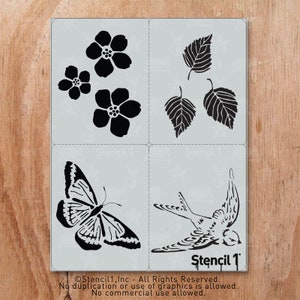 Spring Stencil 4-pack - Reusable Craft & DIY Stencils - S1_4P_38 - by ...