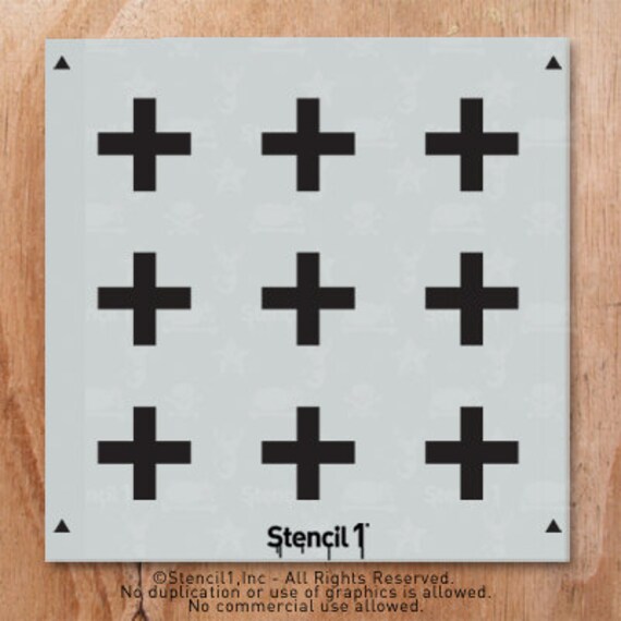 Plus Repeat Pattern Wall Stencil Reusable Craft & DIY | Etsy