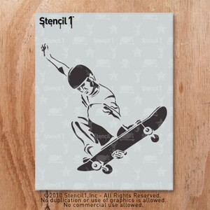 Skater Stencil- Reusable Craft &DIY Stencils- S1_01_50 -8.5x11- by ...