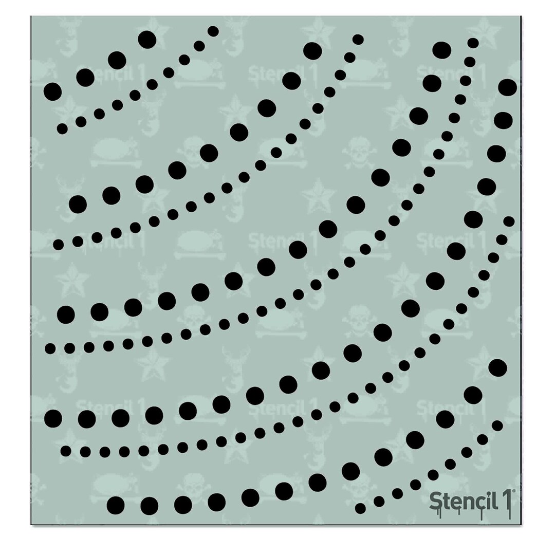 String of Dots Stencil – Reusable DIY Craft Stencil (5.75"x6") - Etsy