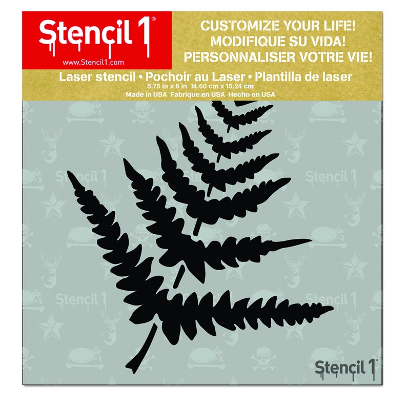 Fern Stencil Reusable Craft & DIY Stencils S1_01_110_S | Etsy