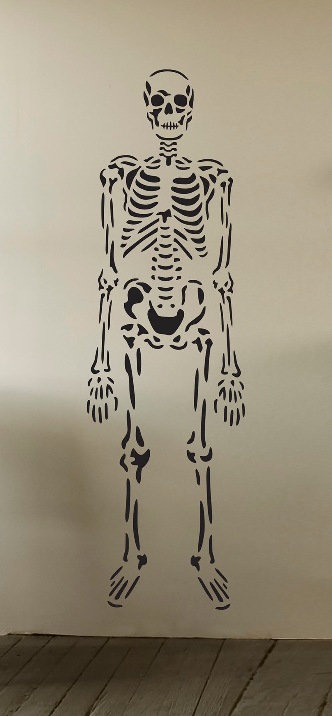 Skeleton Stencil Life Size 6ft Tall - Etsy