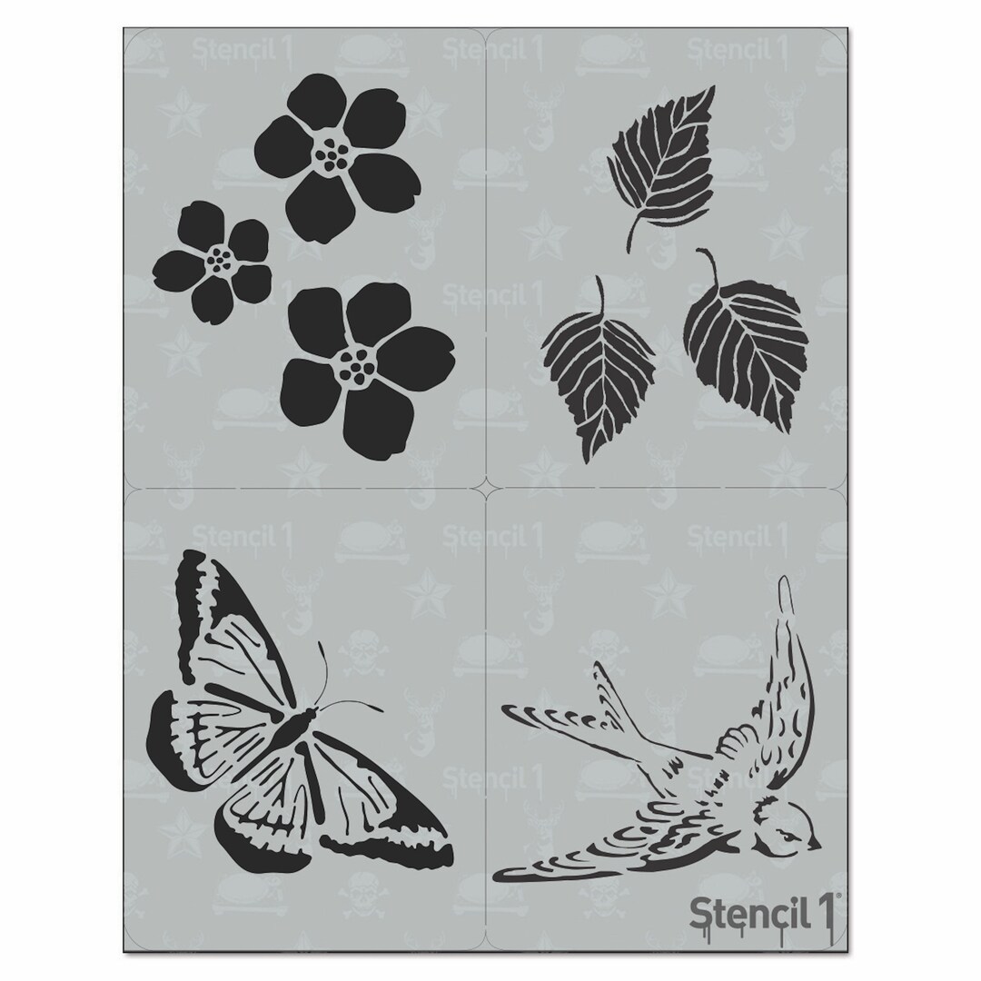 Spring Stencil 4-pack - Reusable Craft & DIY Stencils - S1_4P_38 - by ...