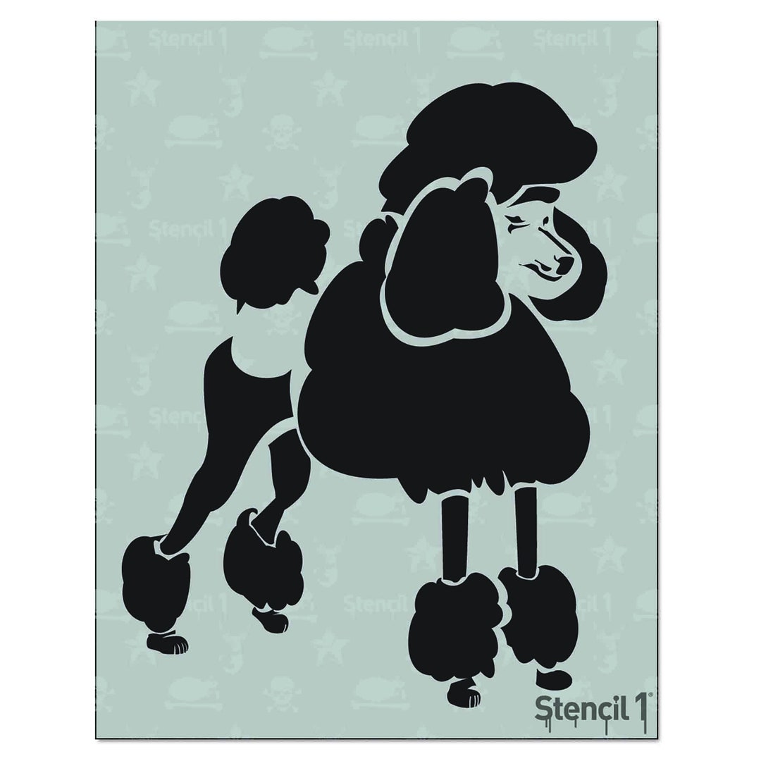 Poodle Stencil- Reusable Craft & DIY Stencils- S1_01_06 -8.5x11- by ...