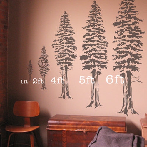 Stencil1 24 Redwood Tree Stencil S1_RWT_29 - Etsy