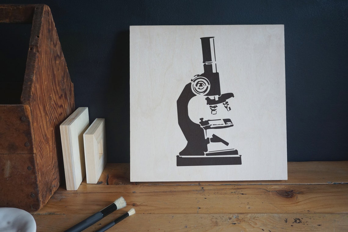 Microscope Stencil- Reusable Craft &DIY Stencils- S1_01_71 -8.5x11- by ...