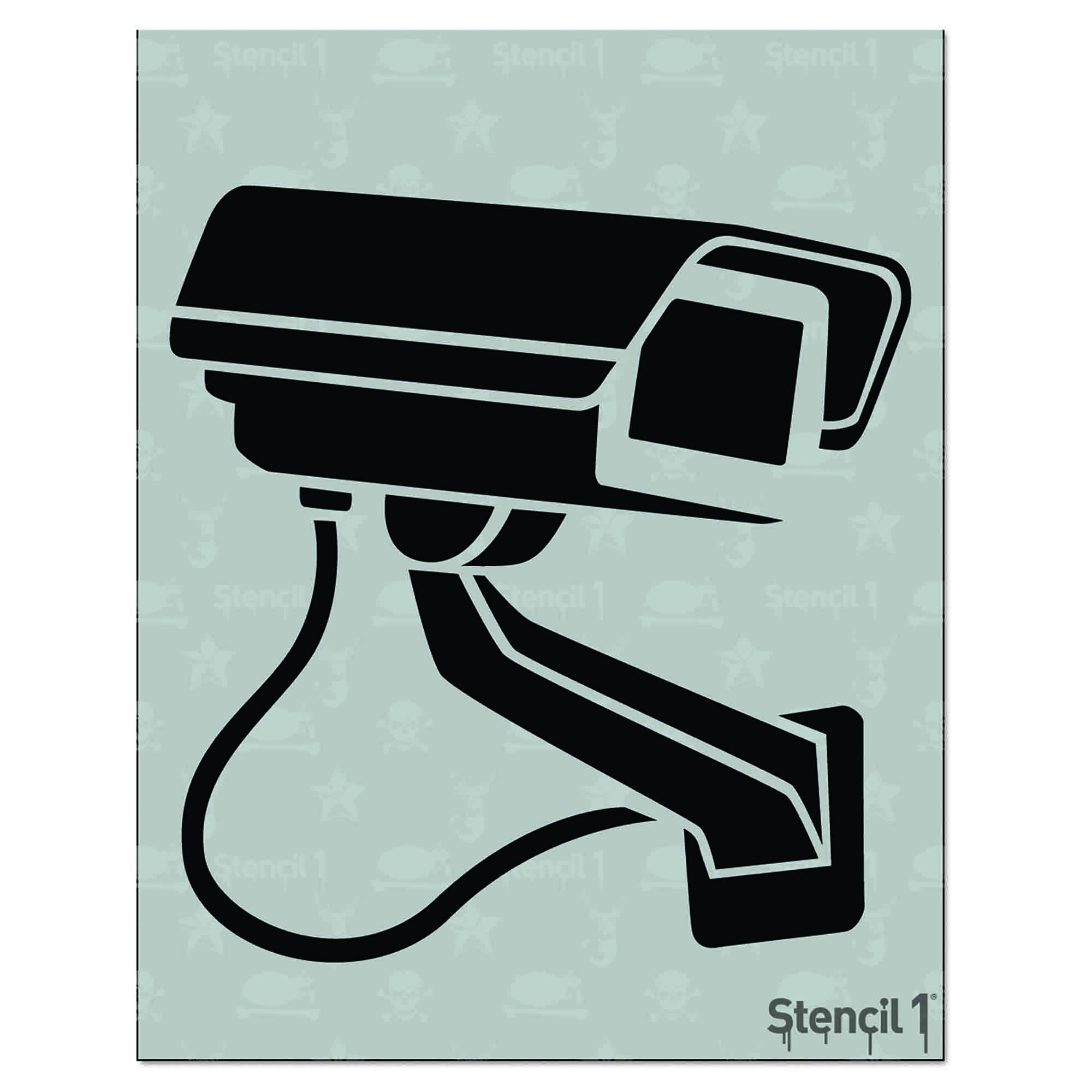Surveillance Camera Stencil Reusable Craft &DIY Stencils - Etsy