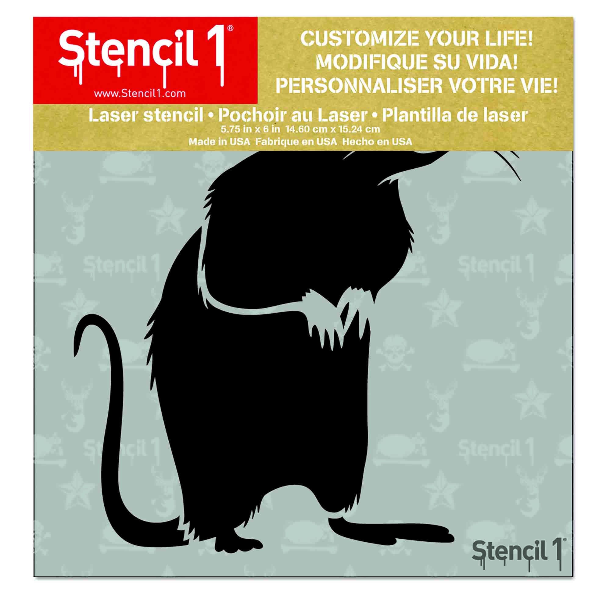 Rat Stencil Reusable Craft & DIY Stencils S1_01_211_S | Etsy