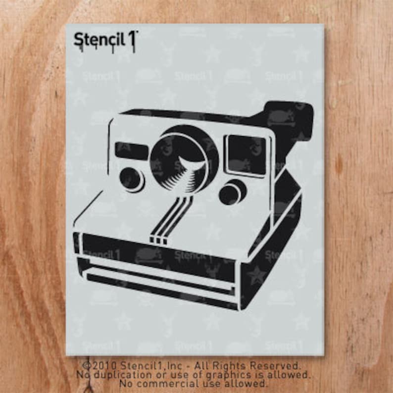 Polaroid Camera Stencil- Reusable Craft &DIY Stencils- S1_01_117 -8 ...