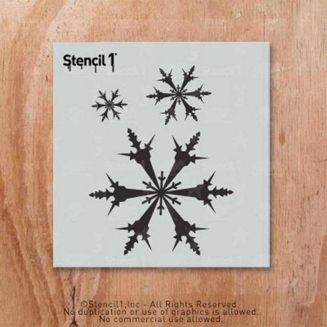 Snowflakes Holiday Christmas Snow Stencil Reusable Craft - Etsy
