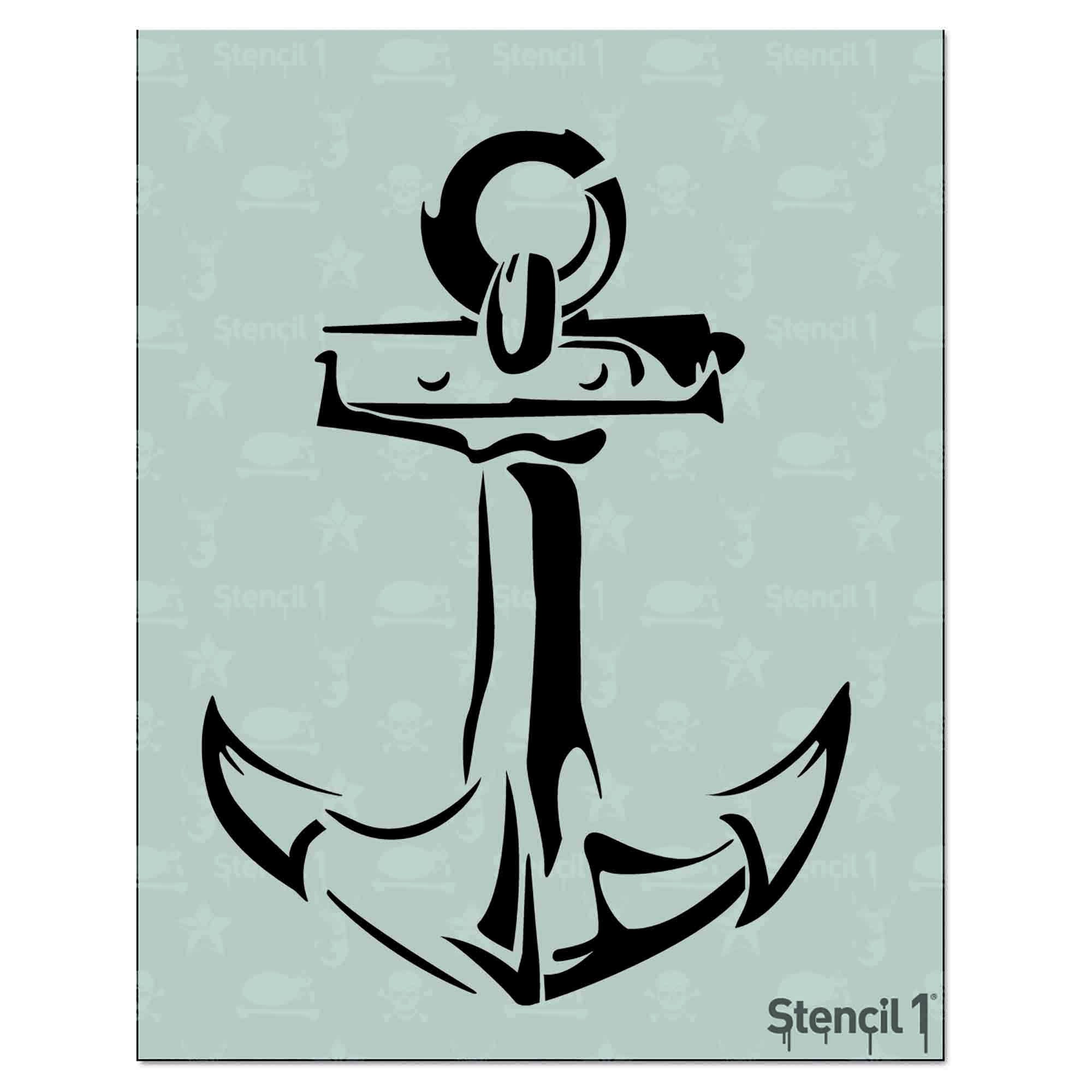 Anchor Stencil Reusable Craft & DIY Stencils S1_01_101 - Etsy Canada