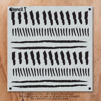 African Ticking Repeat Pattern Wall Stencil Reusable Craft & | Etsy