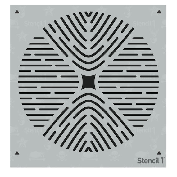 Round Shield V2 Small Stencil Repeat Pattern Stencil - Etsy