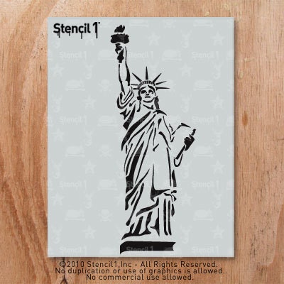 Statue of Liberty Stencil Reusable Craft & DIY Stencils | Etsy