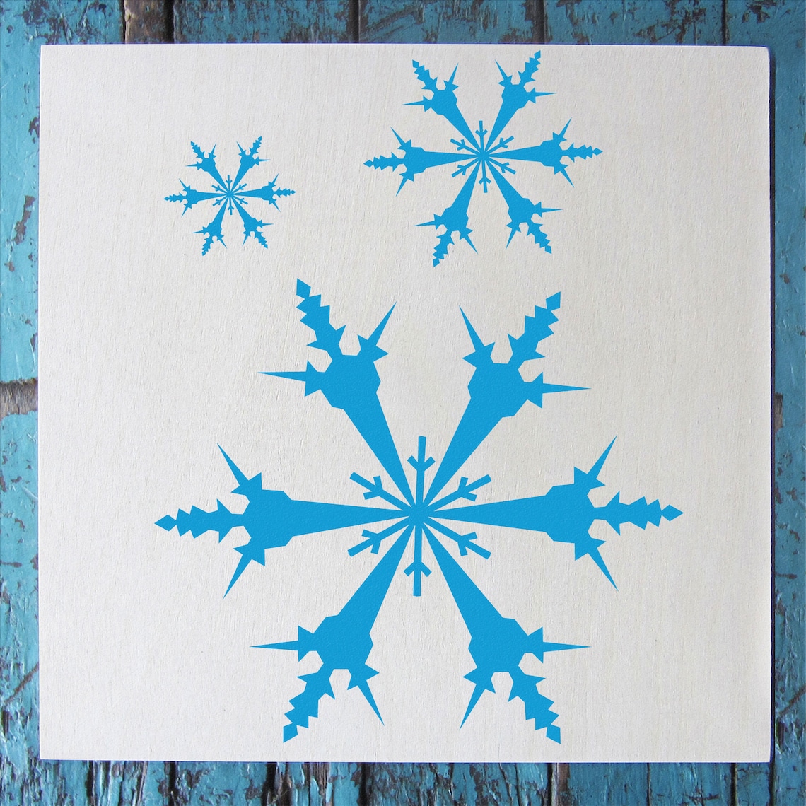 Snowflakes Holiday Christmas Snow Stencil Reusable Craft - Etsy