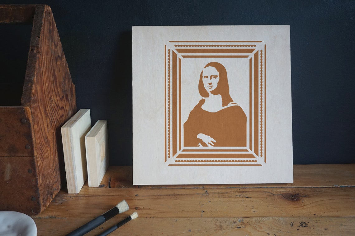 Mona Lisa Stencil Reusable Craft &DIY Stencils S1_01_173 - Etsy
