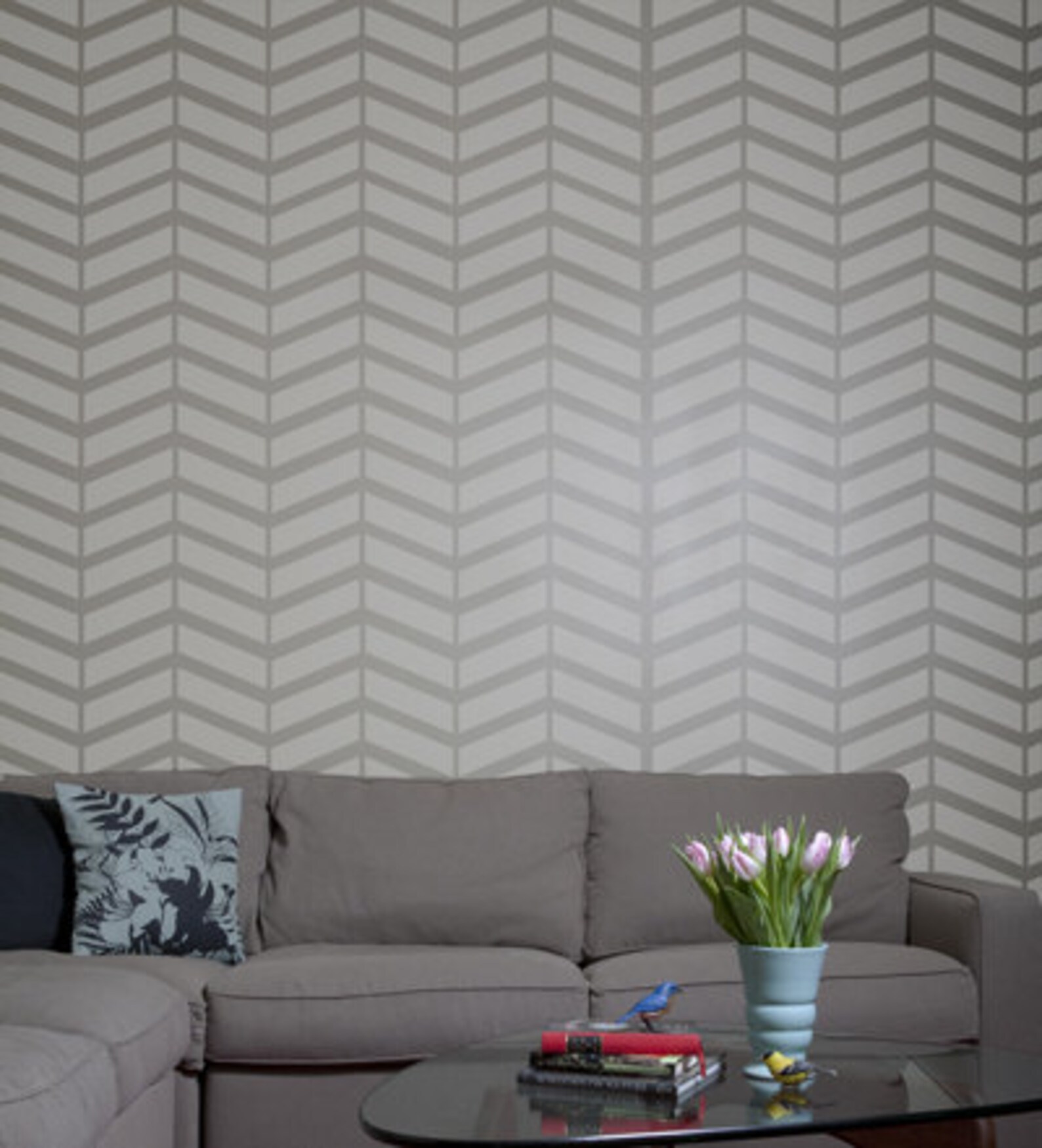 Chevron Repeat Pattern Wall Stencil Reusable Craft & DIY - Etsy