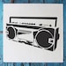 Boom Box Stencil - Reusable Craft & DIY Stencils - S1_01_11_S -small-(5 ...