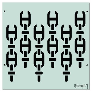Chains 2 Repeat Pattern Wall Stencil- Reusable Craft &DIY Stencils- S1 ...