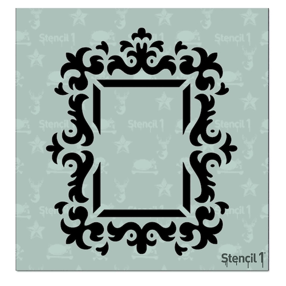 Rococo Frame 2 Stencil Reusable Craft & DIY Stencils | Etsy