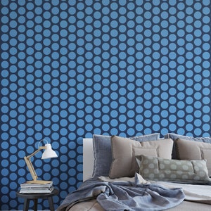 Large Dots Repeat Pattern Wall Stencil - Reusable Craft & DIY Stencils ...