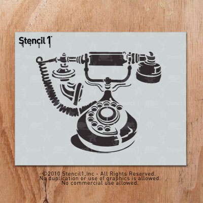 Fancy Phone Stencil Reusable Crafts & DIY Stencils S1_01_40 | Etsy