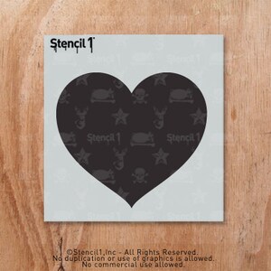 Heart Silho Stencil- Reusable Craft &DIY Stencils- 1 S1_6P_12_S3 -small ...