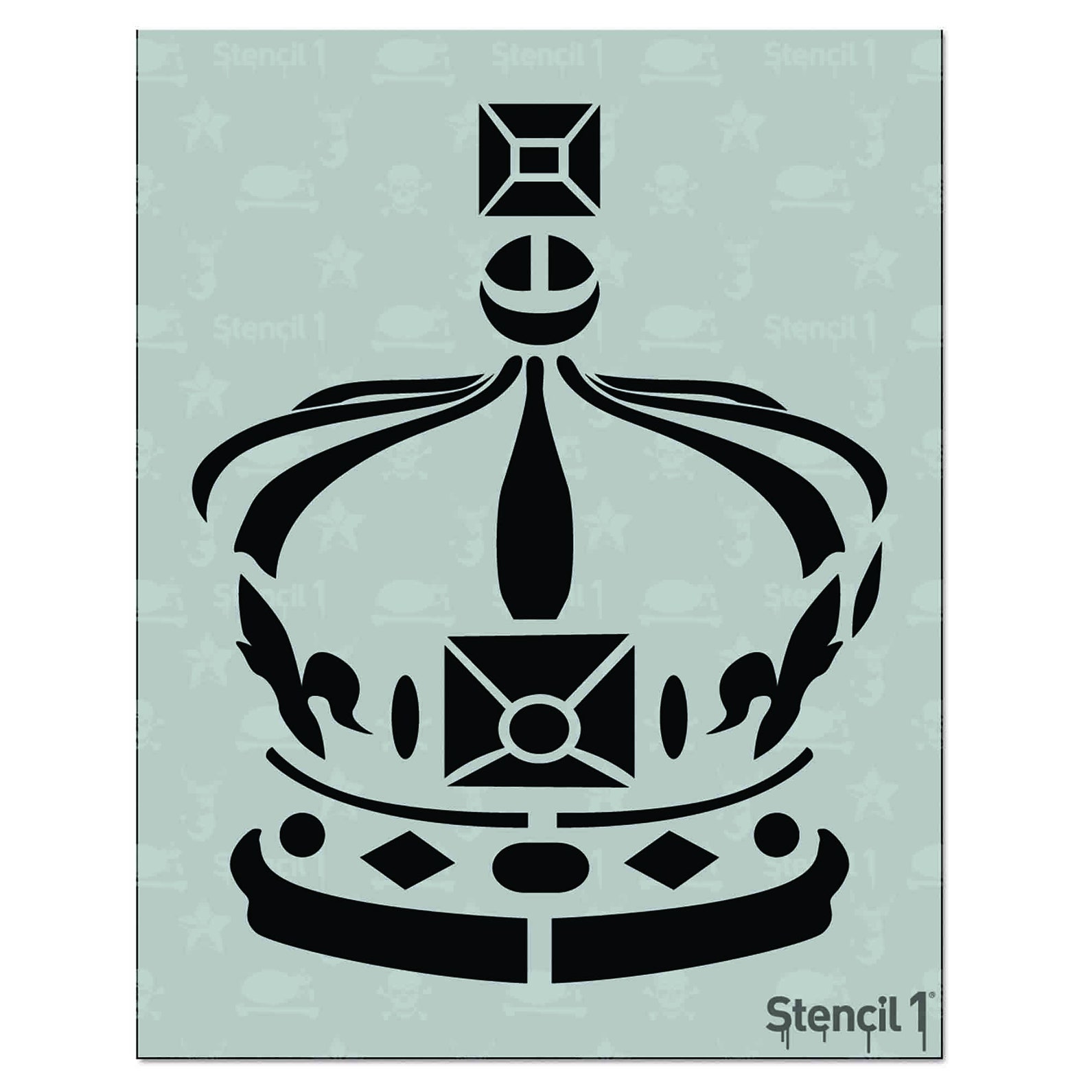 Royal Crown Stencil Reusable Craft & DIY Stencils S1_01_107 - Etsy