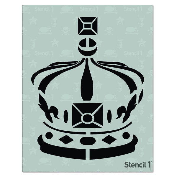 Crown Stencil - Etsy