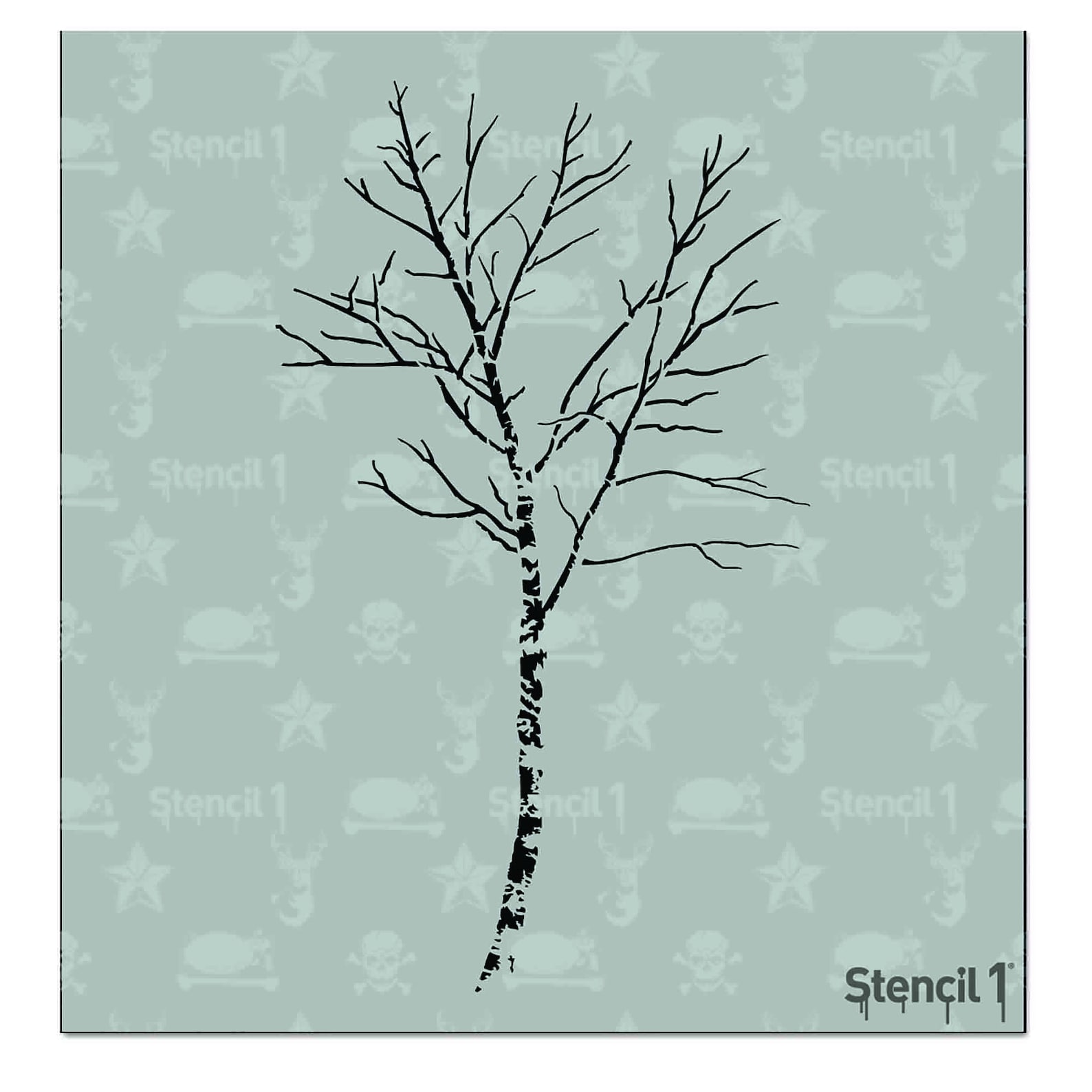 Birch Tree Stencil Reusable Craft & DIY Stencils S1_01_58S_S - Etsy