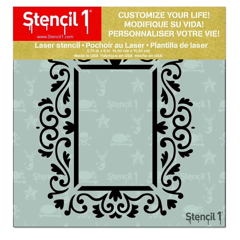 Rococo Frame 3 Stencil- Reusable Craft & DIY Stencils- S1_01_214_S ...