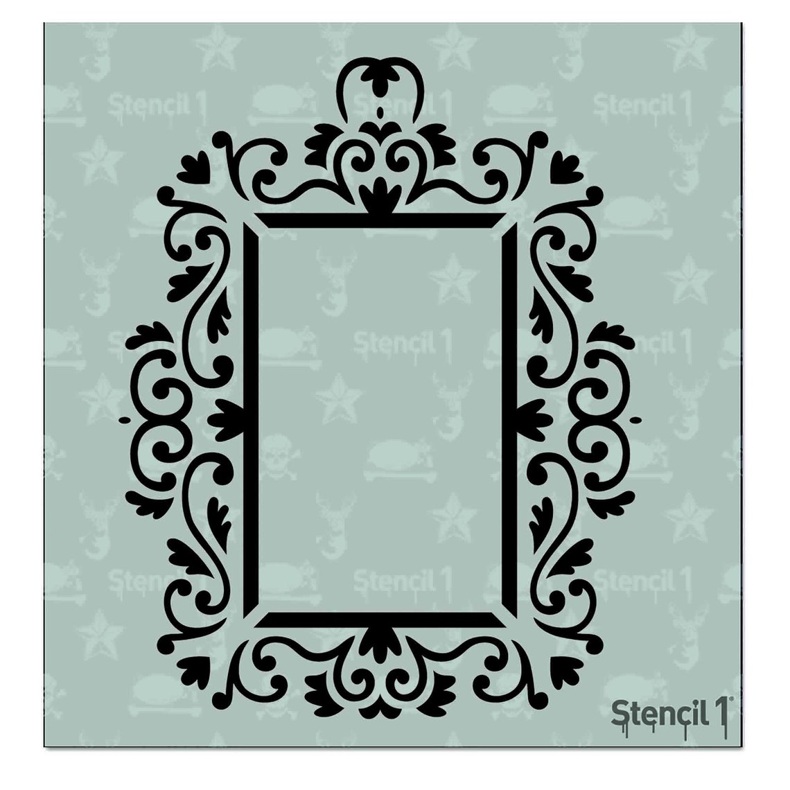 Rococo Frame 3 Stencil Reusable Craft & DIY Stencils - Etsy