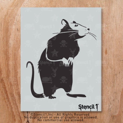 Rat Stencil (8.5″ X 11″) - Etsy