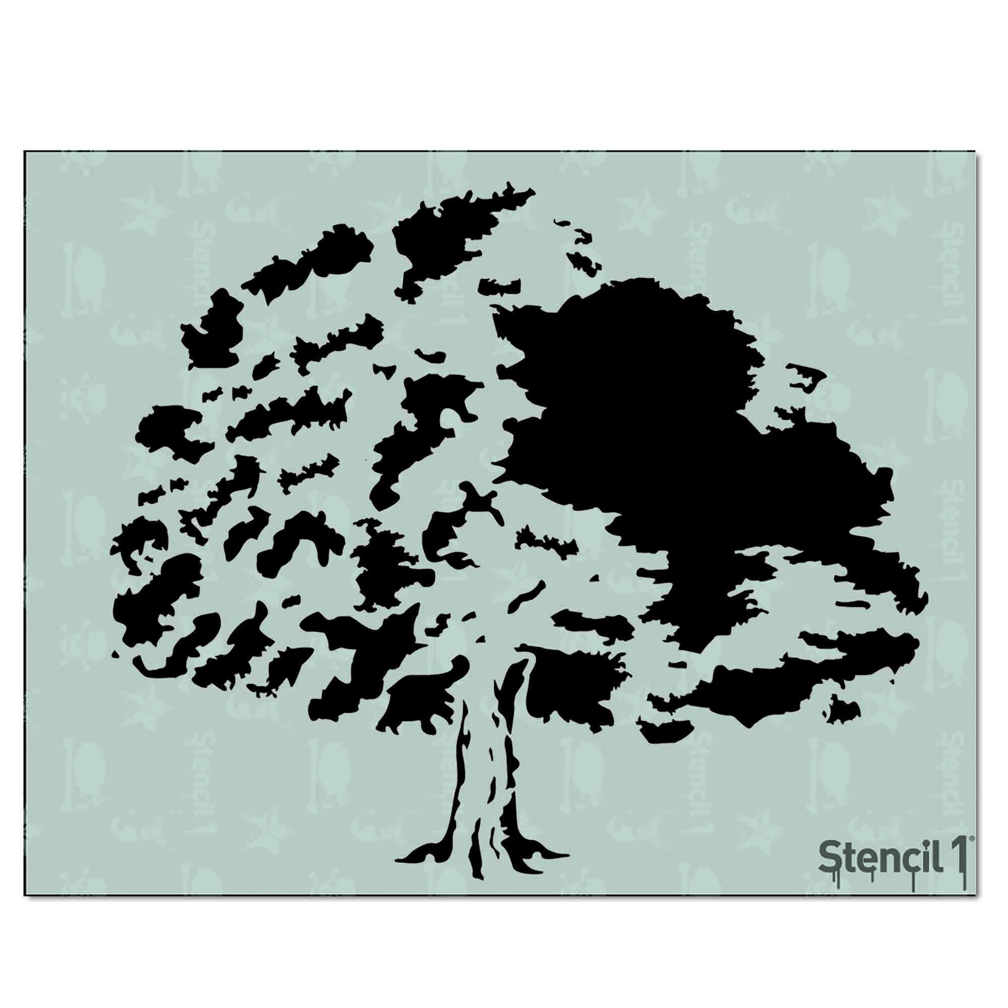 Oak Tree Stencil Reusable Craft & DIY Stencils S1_01_127 - Etsy