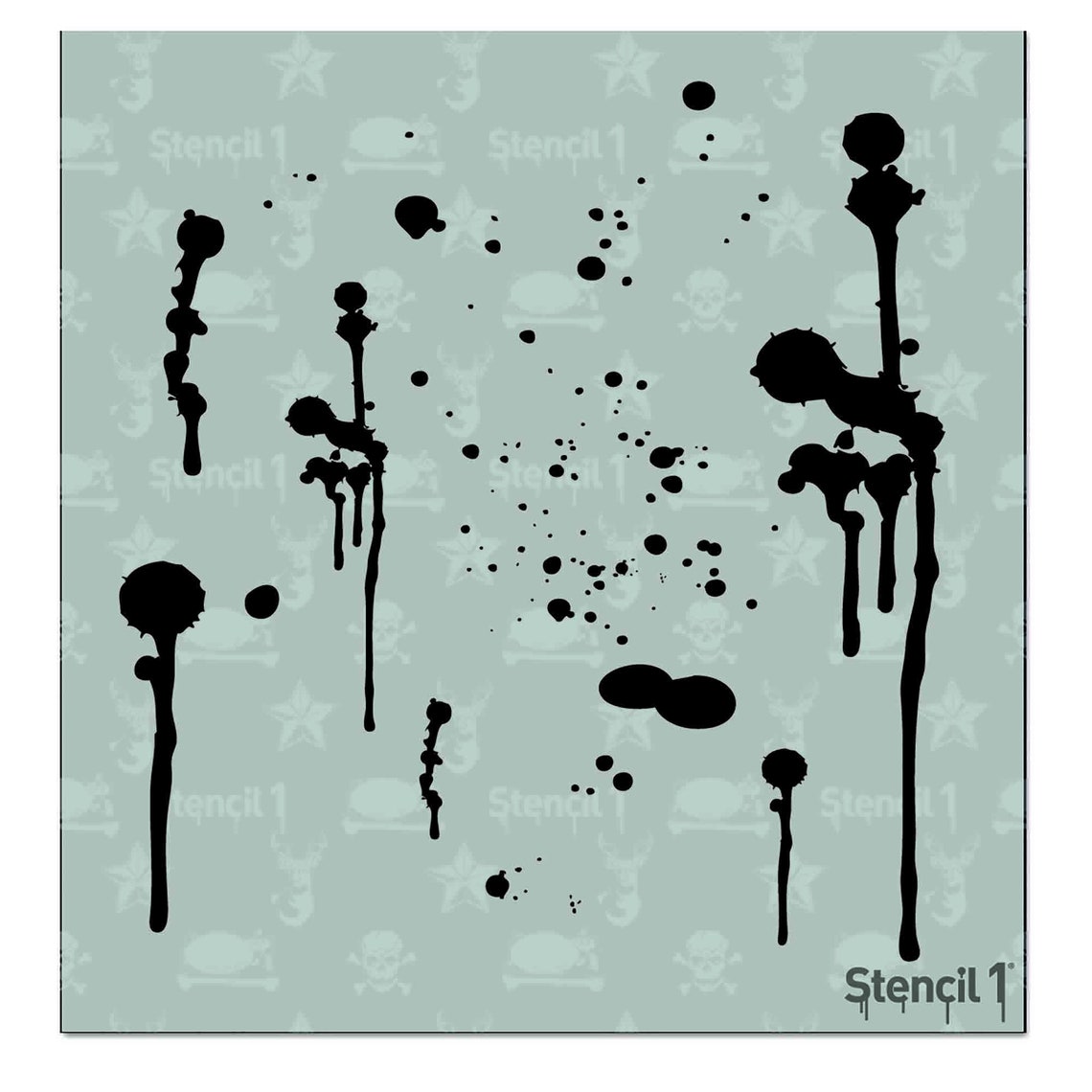 Drip Mark Stencil- Reusable Craft & DIY Stencils- S1_01_208_S -small-(5 ...