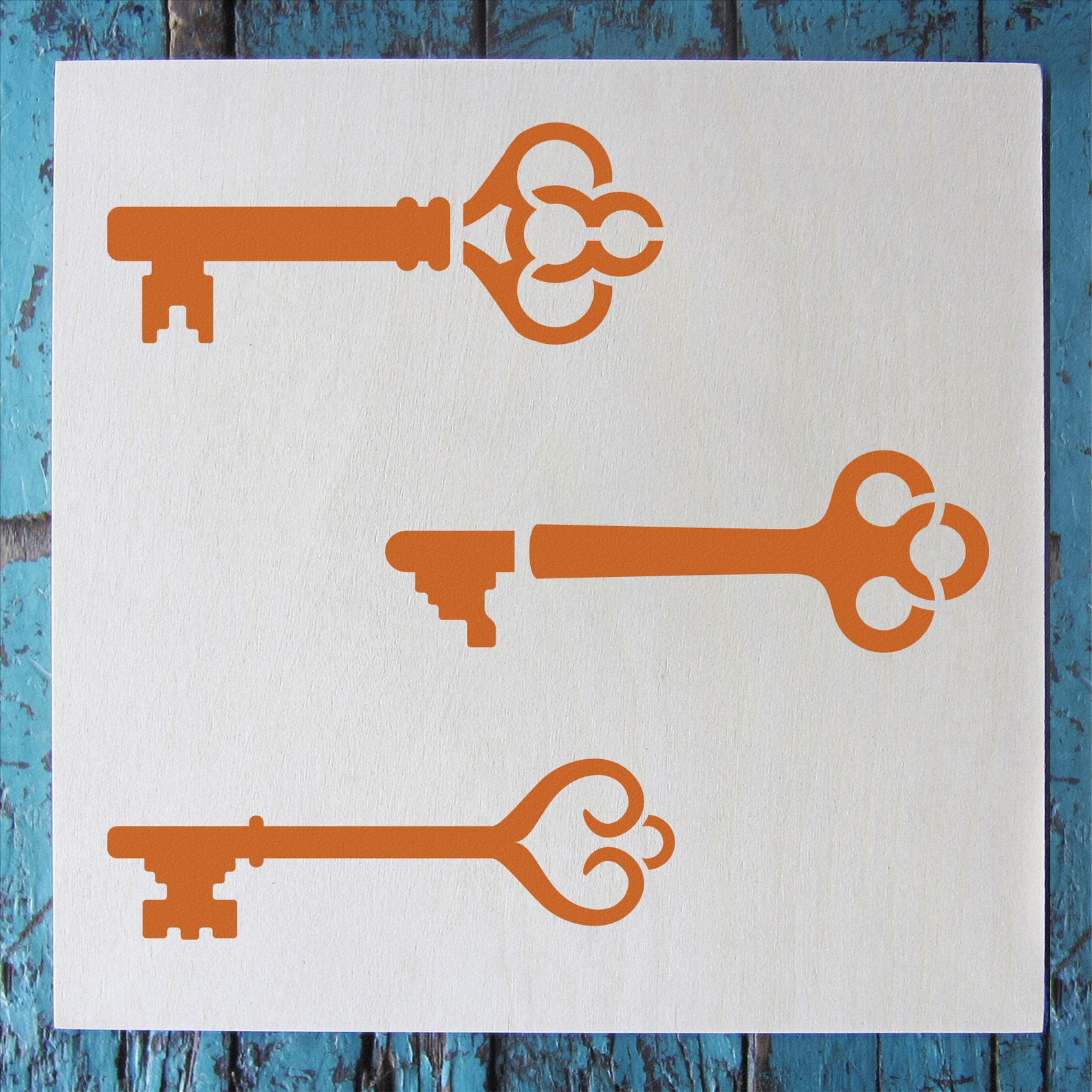 Skeleton Keys Stencil- Reusable Craft & DIY Stencils- S1_8P_11_S -small ...