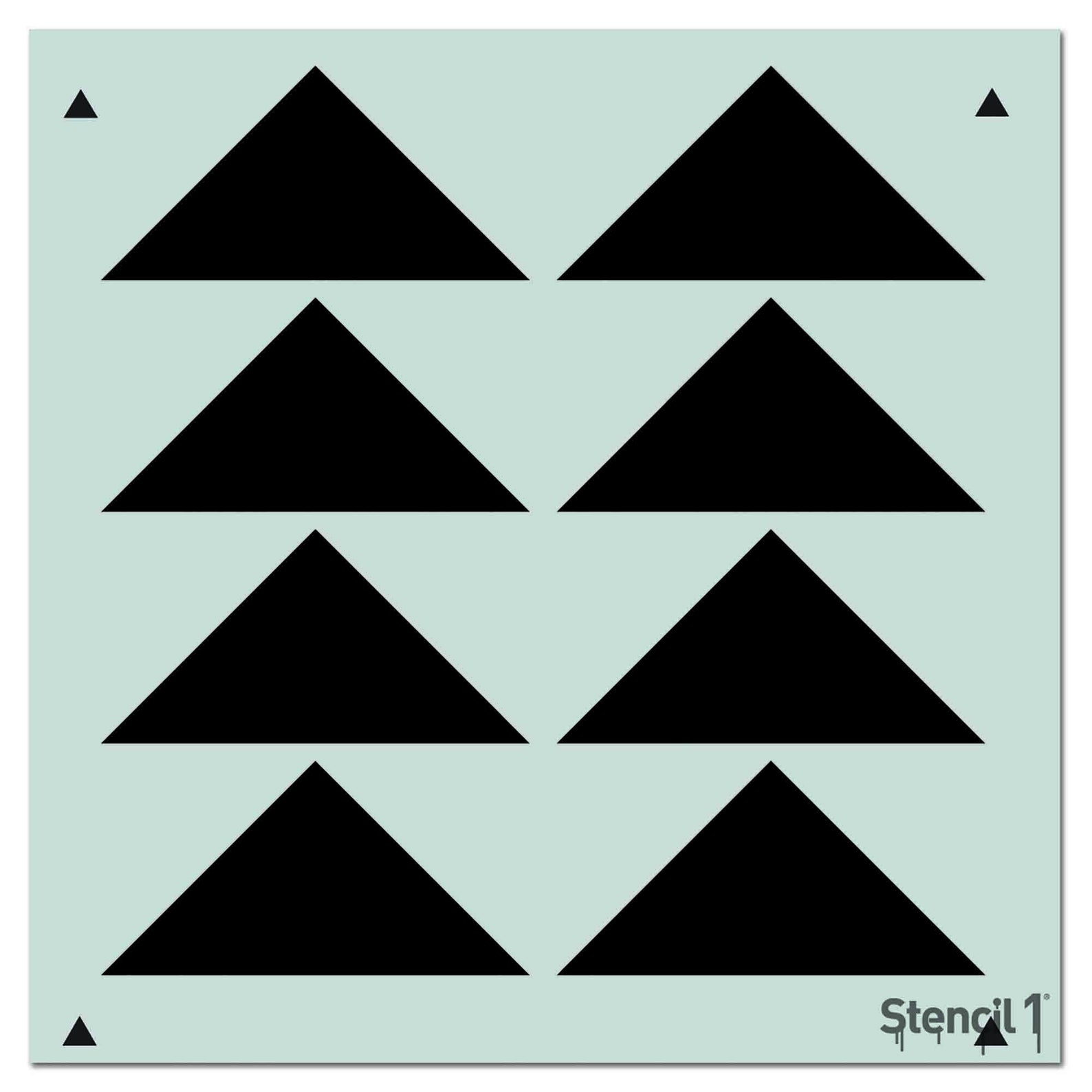 Triangles Aligned Repeat Pattern Wall Stencil Reusable Craft - Etsy