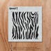 Zebra Print Repeat Pattern Stencil Reusable Craft & DIY - Etsy