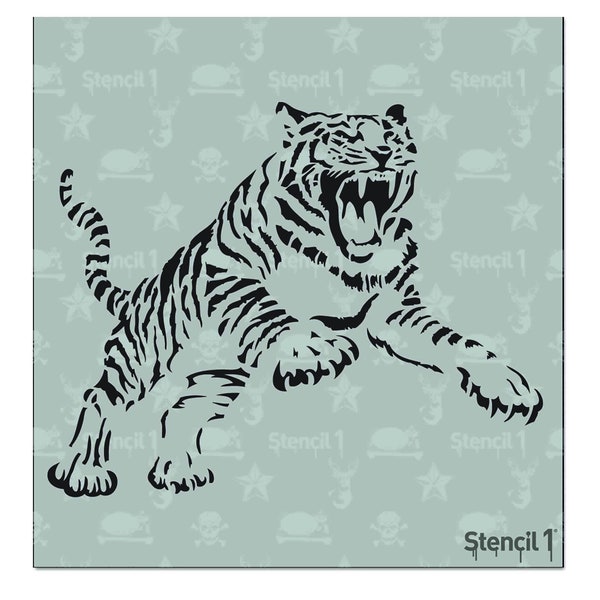 Tiger Stencil Etsy
