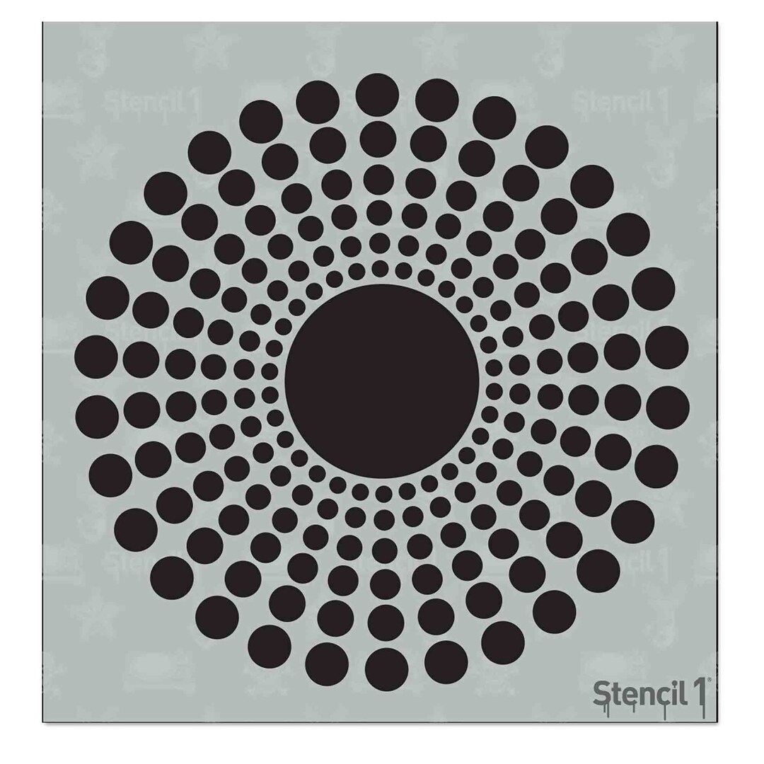 Radial 1 Stencil - Reusable Craft & DIY Stencils - S1_01_309_S - Small ...