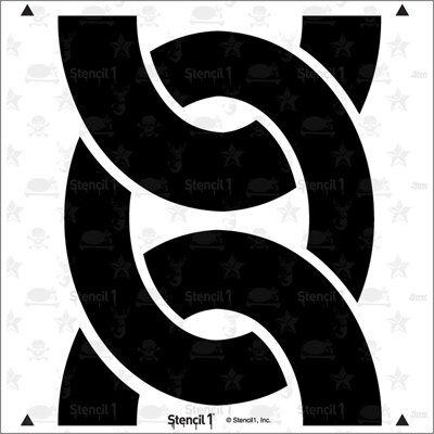 Bold Chain Repeat Wall Pattern Reusable Craft & DIY Stencils | Etsy