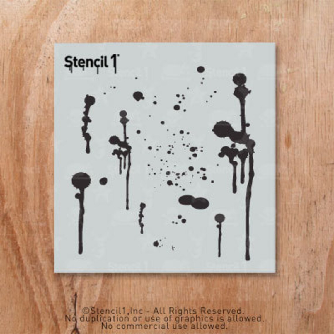 Drip Mark Stencil Reusable Craft & DIY Stencils S1_01_208_S - Etsy